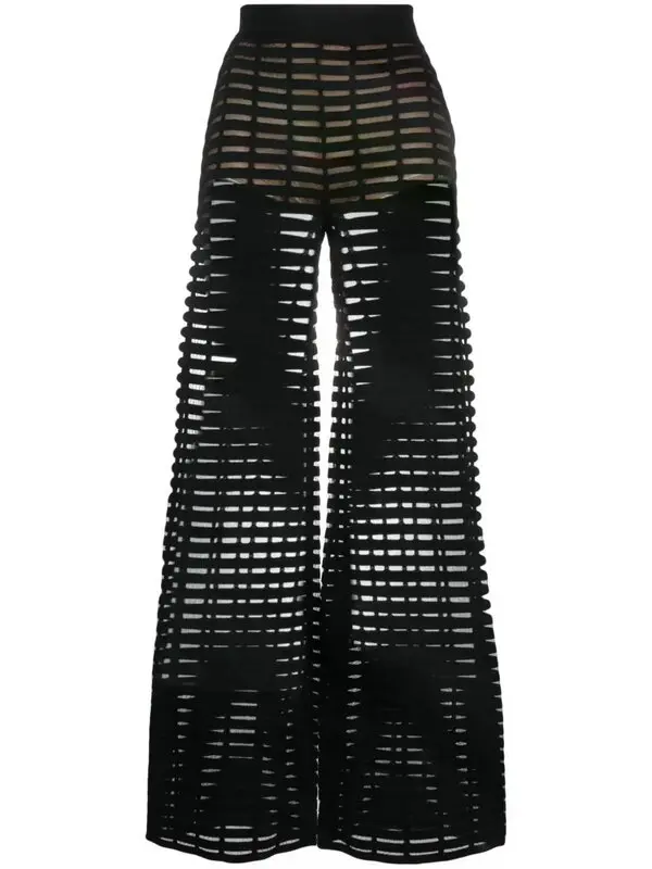 GENNY High-waisted Sheer Trousers