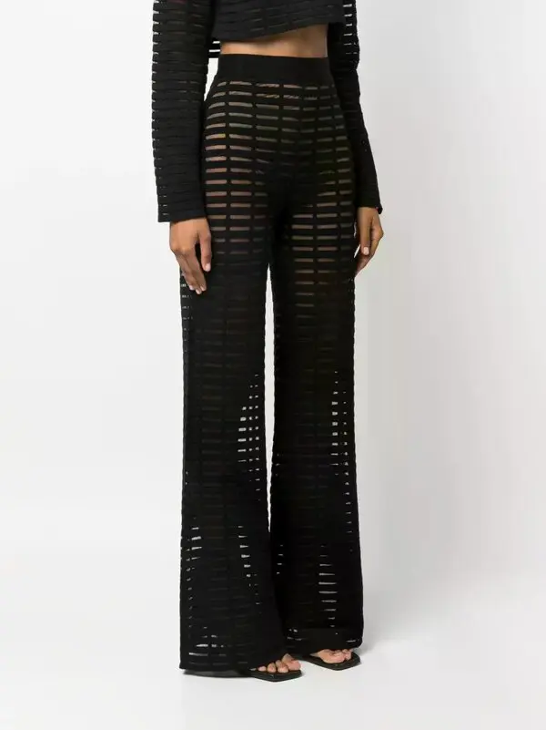 GENNY High-waisted Sheer Trousers