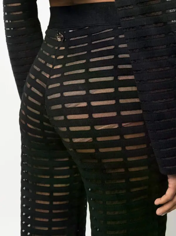 GENNY High-waisted Sheer Trousers
