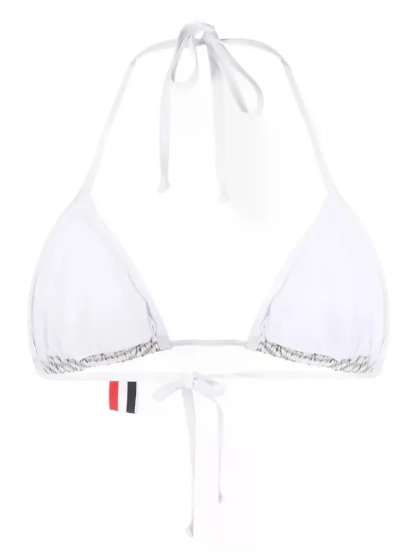 Thom Browne Logo-patch Bikini Top