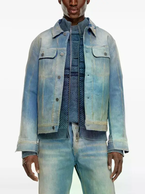 DIESEL® Distressed Denim Trucker Jacket