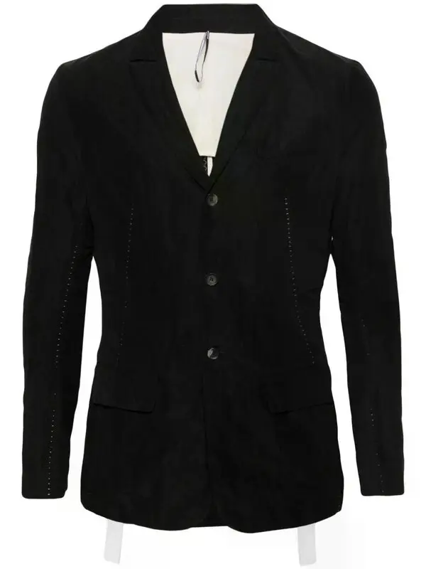 Masnada Single-breasted Blazer With Contrast Stitching