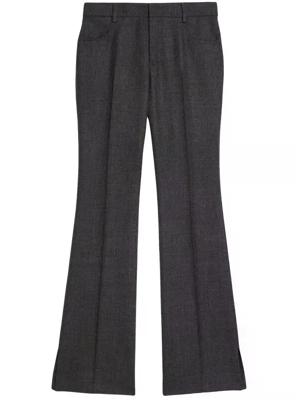 AMI Paris Mid-rise Flared Trousers