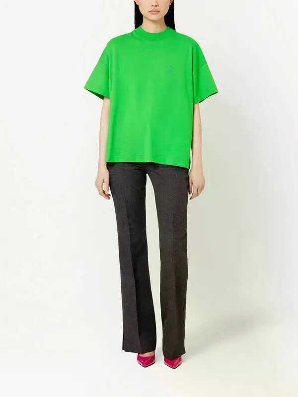 AMI Paris Mid-rise Flared Trousers