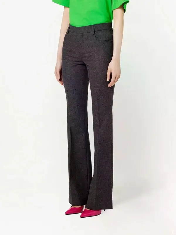 AMI Paris Mid-rise Flared Trousers