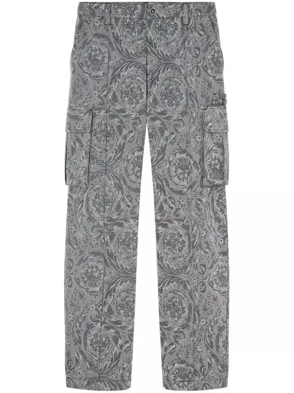 Versace Barocco Jacquard Cargo Trousers