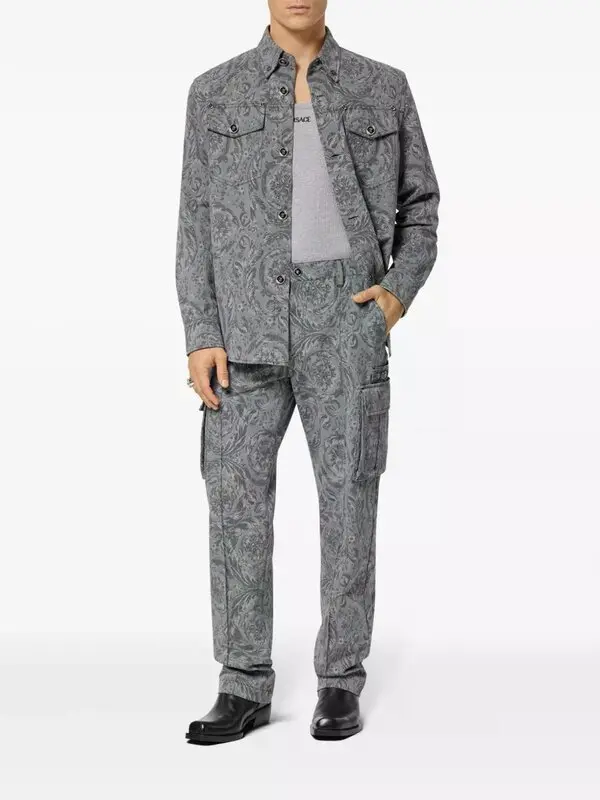 Versace Barocco Jacquard Cargo Trousers