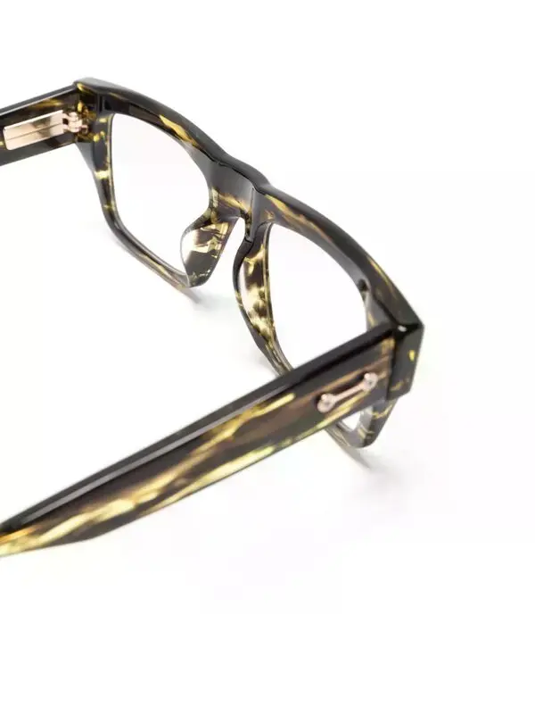 AKONI Square-frame Glasses - Black