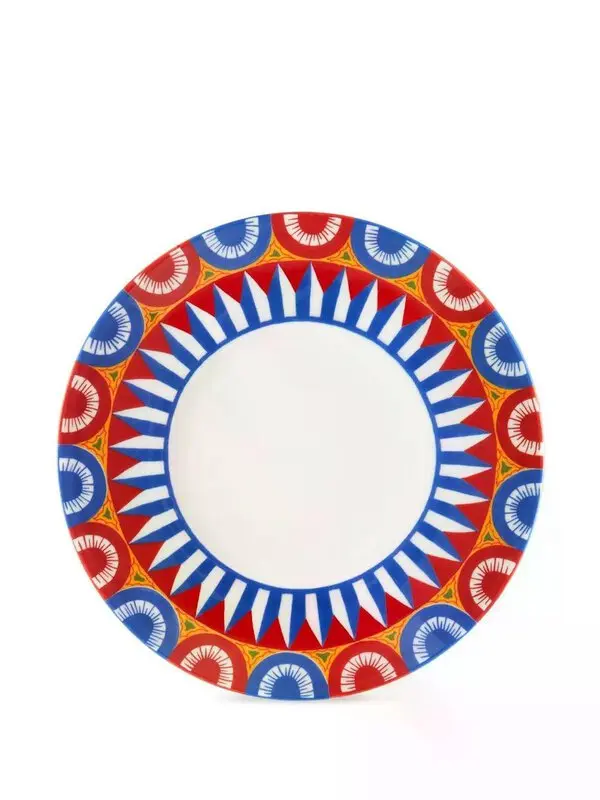 Dolce & Gabbana Geometric-pattern Porcelain Tea-set