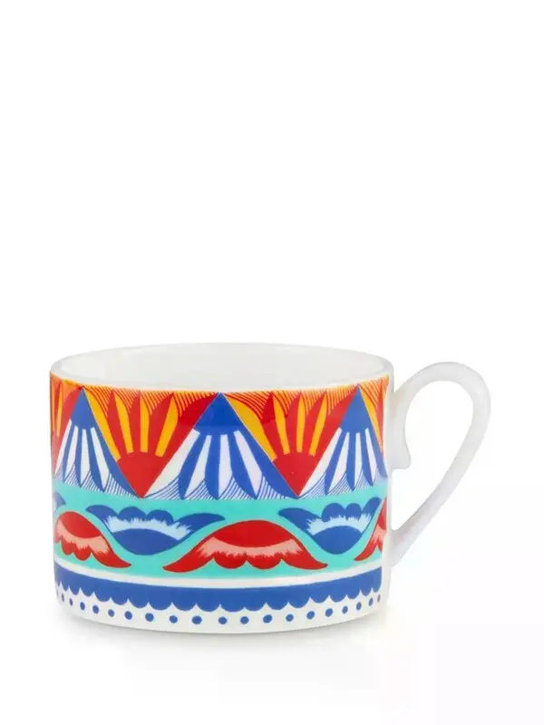 Dolce & Gabbana Geometric-pattern Porcelain Tea-set