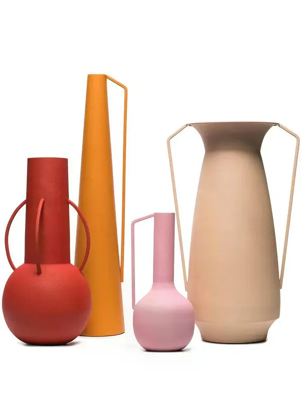 POLSPOTTEN Roman Powder-coated Vases - Red