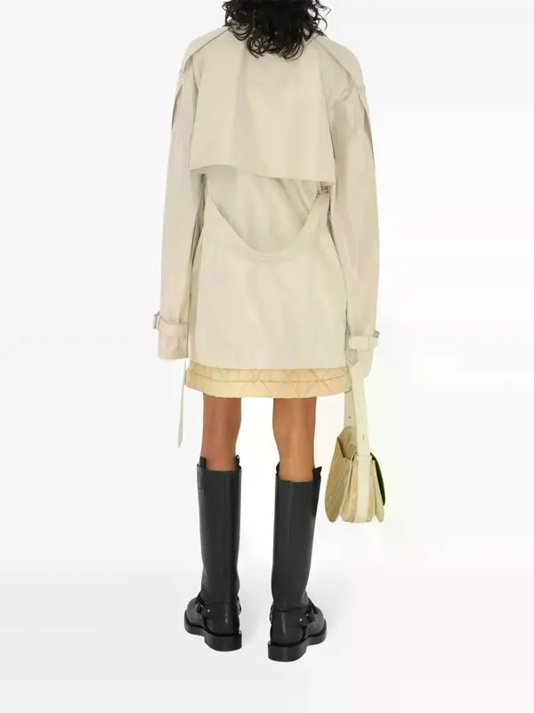 Burberry Short Silk Trench Coat