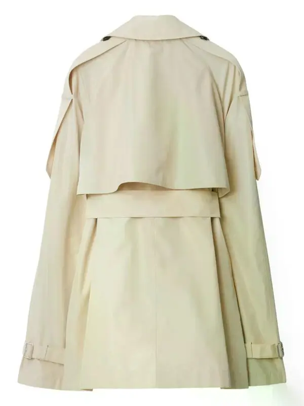 Burberry Short Silk Trench Coat