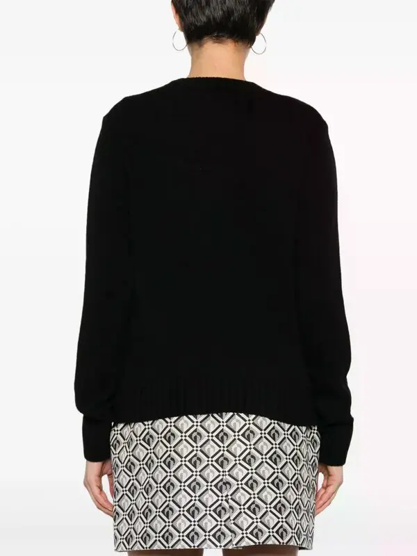 Moncler Embroidered-logo Crew-neck Jumper