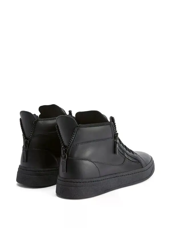 GIUSEPPE ZANOTTI Leather High-top Sneakers