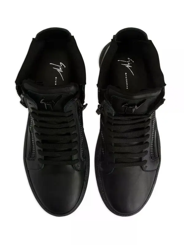 GIUSEPPE ZANOTTI Leather High-top Sneakers
