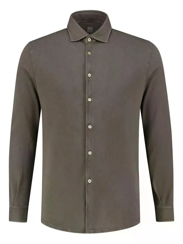 Fedeli Long Sleeve Shirt - Brown