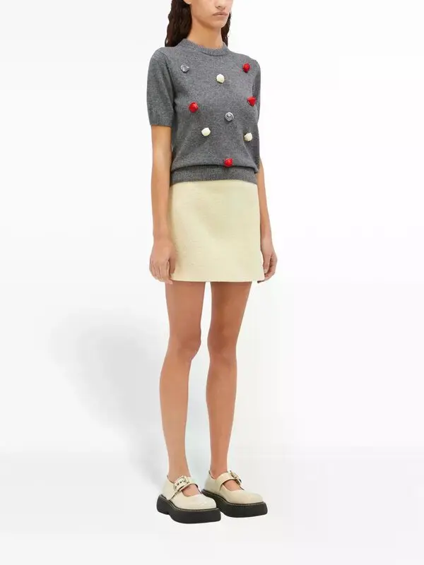 MSGM Wool Mini Skirt
