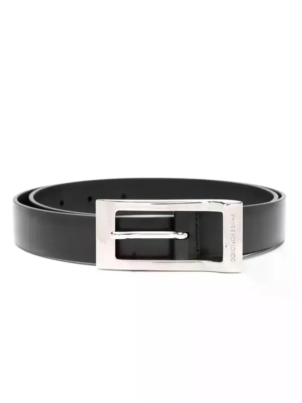 Dolce & Gabbana Brushed-leather Belt - Black