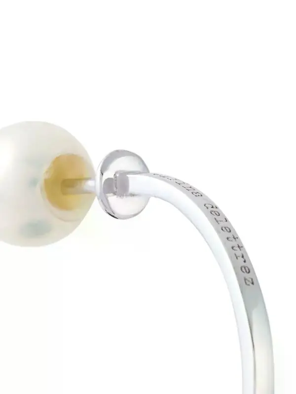 Delfina Delettrez 18kt White Gold 'pearl Piercing' Diamond Single Earring