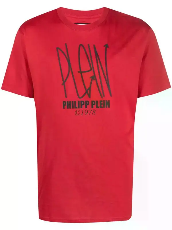 Philipp Plein Skull Short-sleeved T-shirt - Red