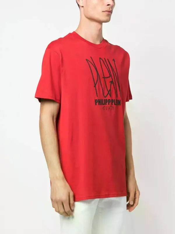 Philipp Plein Skull Short-sleeved T-shirt - Red