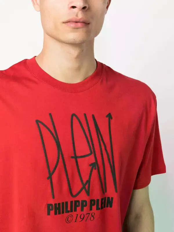 Philipp Plein Skull Short-sleeved T-shirt - Red