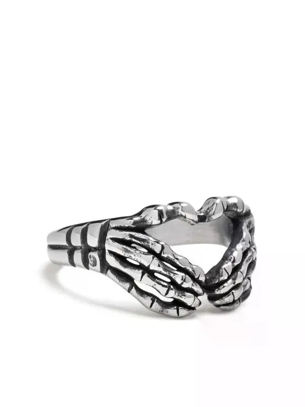 NIALAYA JEWELRY Vintage Skeleton Ring - Silver