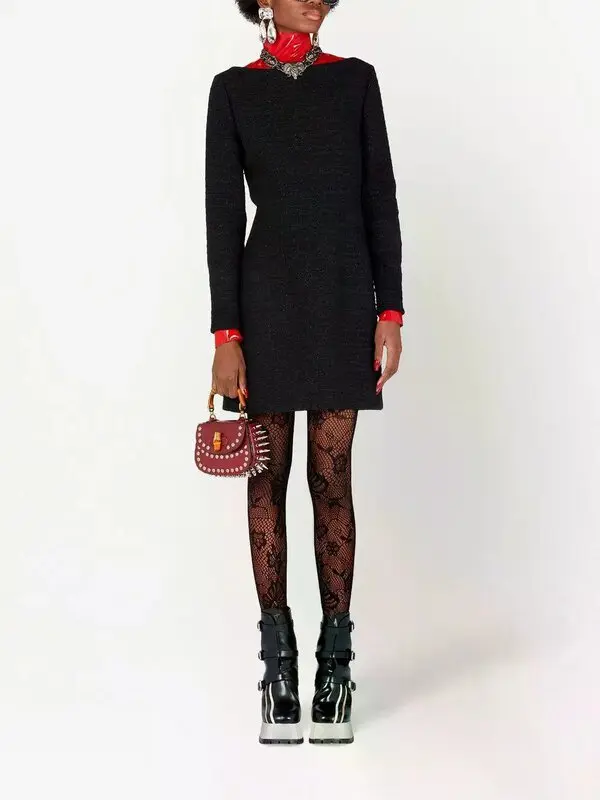 Gucci Glittered Tweed Dress