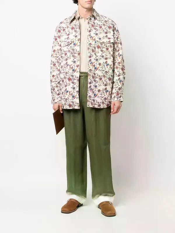 MARANT Floral-print Cotton Shirt Jacket