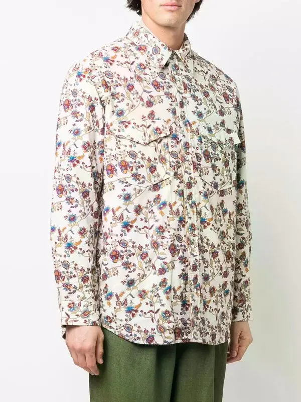 MARANT Floral-print Cotton Shirt Jacket