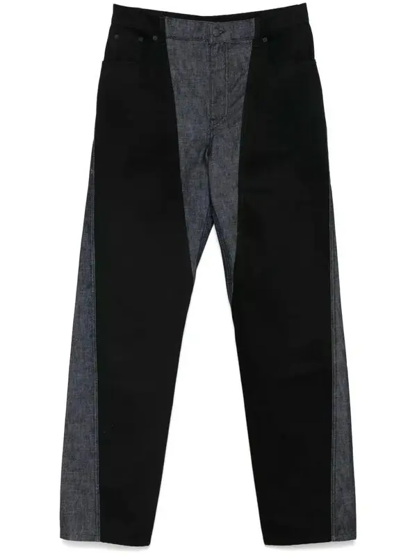 MUGLER Bi-color Straight-leg Jeans