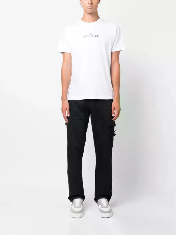 Stone Island Logo-print Cotton T-shirt