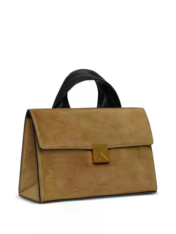 Nanushka Logo-print Tote Bag - Brown