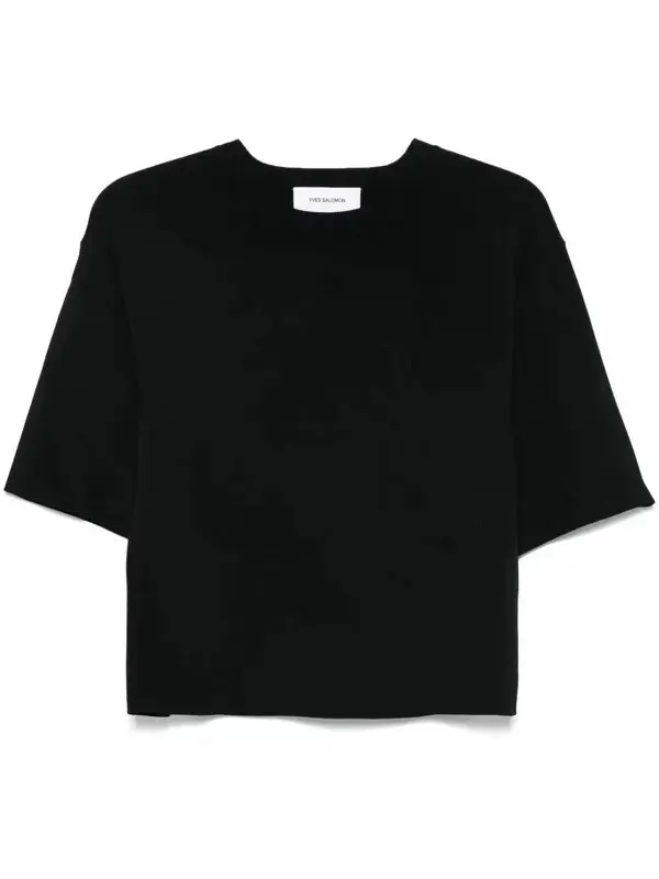 YVES SALOMON Cropped T-shirt