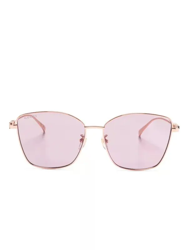 Gucci Butterfly-frame Sunglasses - Pink