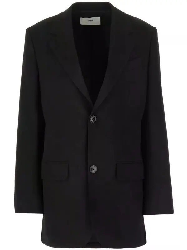 AMI Paris Crepe Single-breasted Blazer