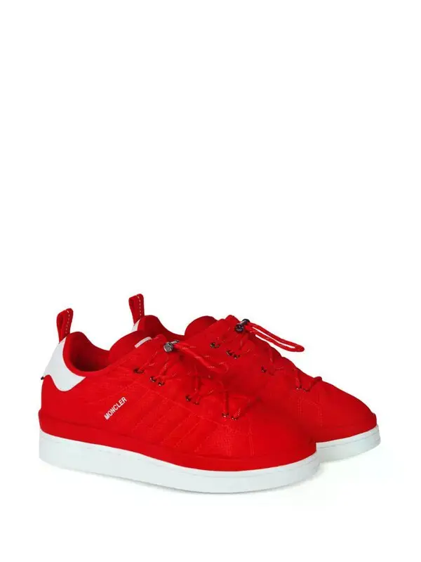 Adidas X Moncler Campus Solar Sneakers - Red