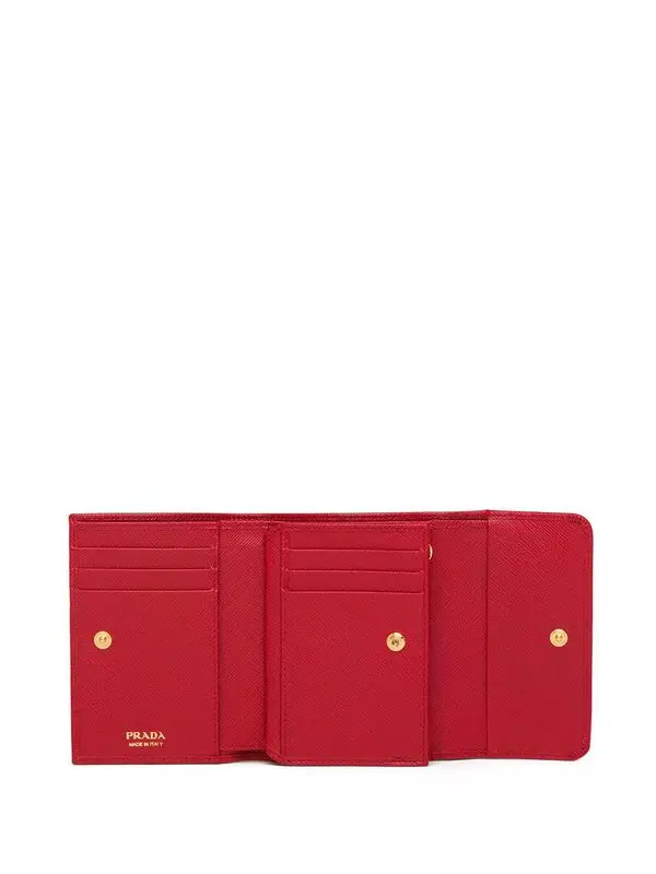 Prada Logo-plaque Square Wallet
