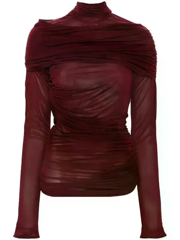 MUGLER Ruched Top