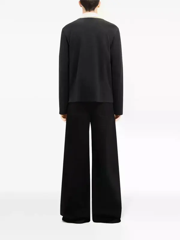 COURREGES Wide-leg Cotton-blend Trousers
