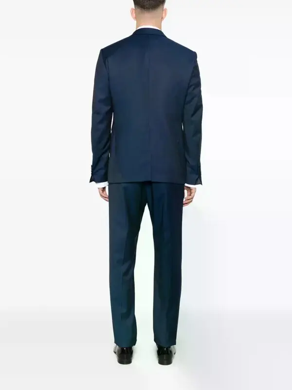 Tagliatore Brooch-detail Suit - Blue