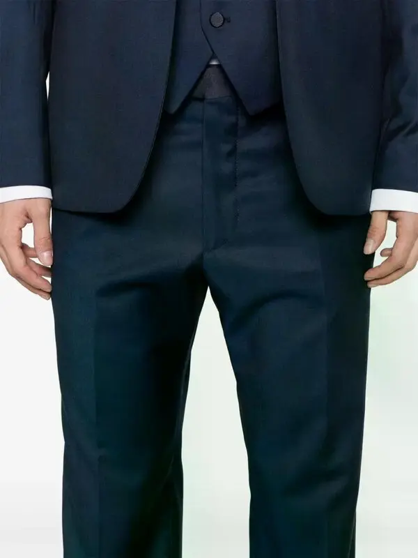 Tagliatore Brooch-detail Suit - Blue