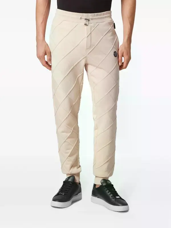 Philipp Plein Logo-appliqué Quilted Track Pants