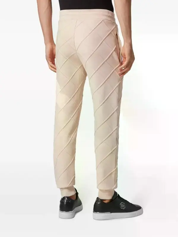 Philipp Plein Logo-appliqué Quilted Track Pants