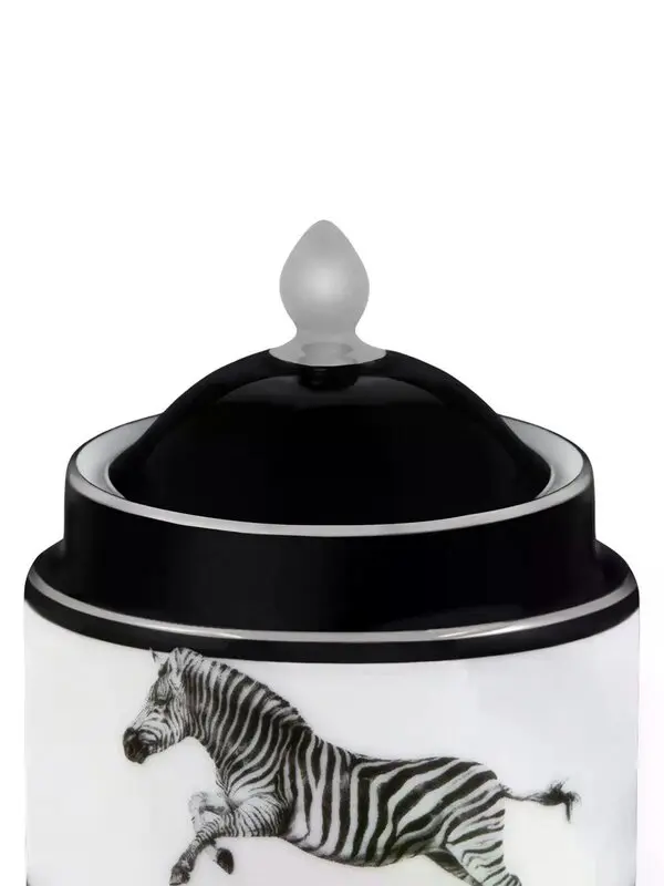 Dolce & Gabbana Zebra-print Porcelain Sugar Bowl