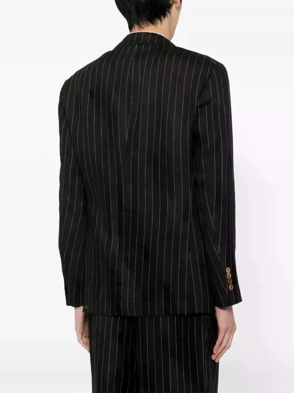 Brunello Cucinelli Pinstripe Virgin Wool Blazer - Grey