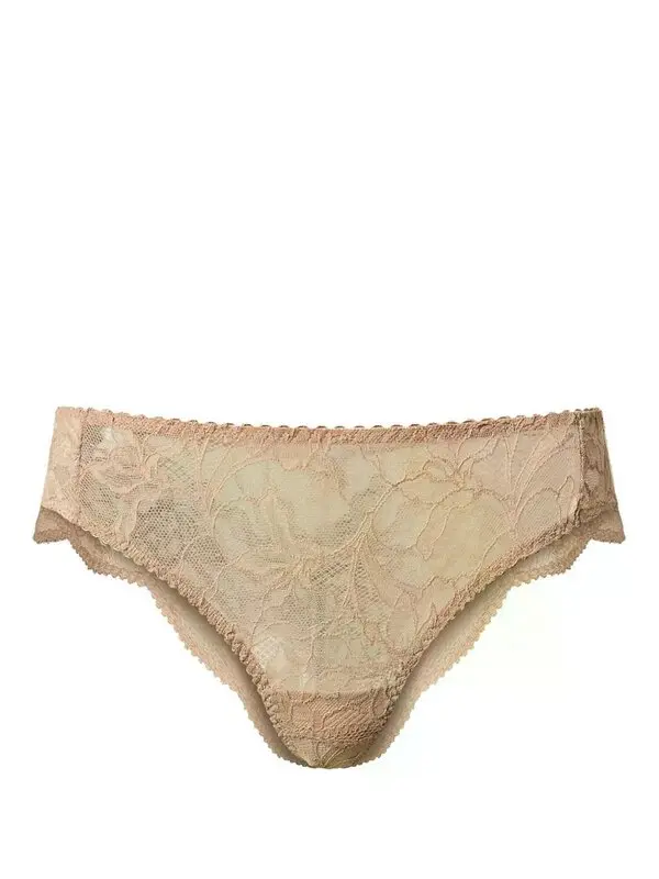 TWINSET Lace Brazilian Briefs - Neutrals