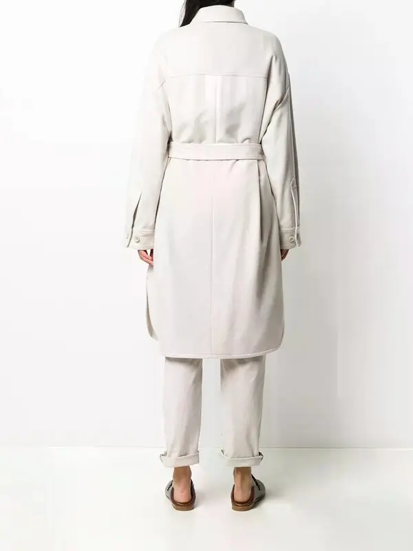 Brunello Cucinelli Belted Denim Coat