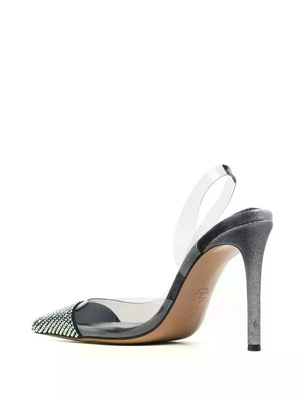 Alexandre Vauthier Rhinestone-embellished Slingback Pumps